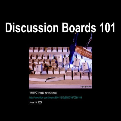 Discussion Boards 101 | PPT