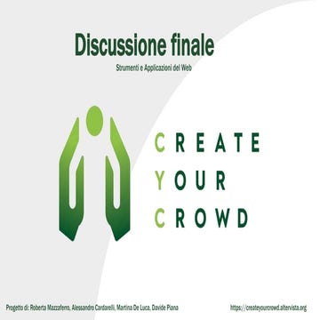 Discussione finale | PPT
