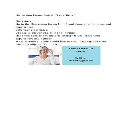 Discussion Forum Unit 6 Lets ShareDirectionsGo to the Disc.docx