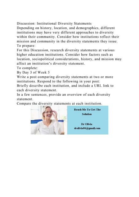 Commitment to Diversity and InclusivityDIVERSITY STATEMENT FROM .docx