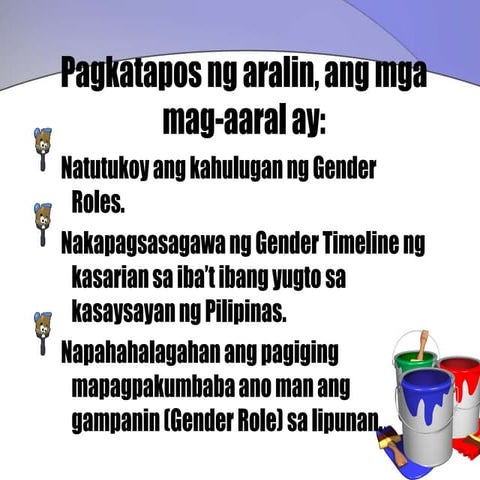 Pag aaral sa kasarian sa ibat-ibang lipunan: Gender Roles sa Pilipinas ...