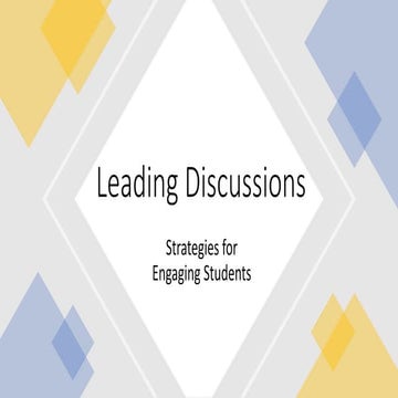 Discussion Leaders | PPT
