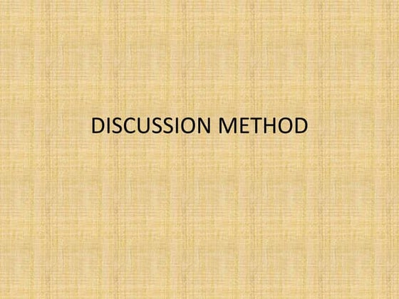 Group discussion | PPTX