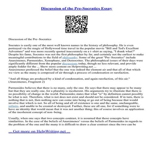 Pre socratic | PPTX