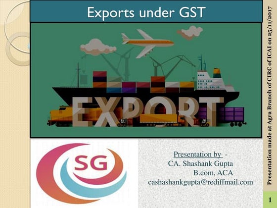 Import export under gst | PPT