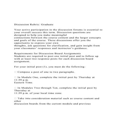 PADM 620Discussion Board Forum Grading RubricCriteriaLevels .docx