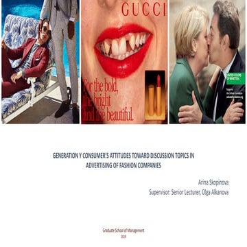 Generation Y Consumers’ Attitudes toward Discussion Topics in ...