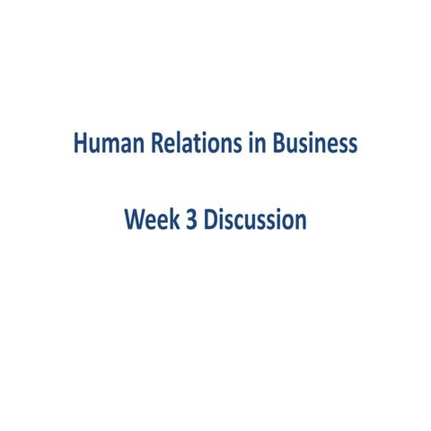 Discussion week 3 | PDF