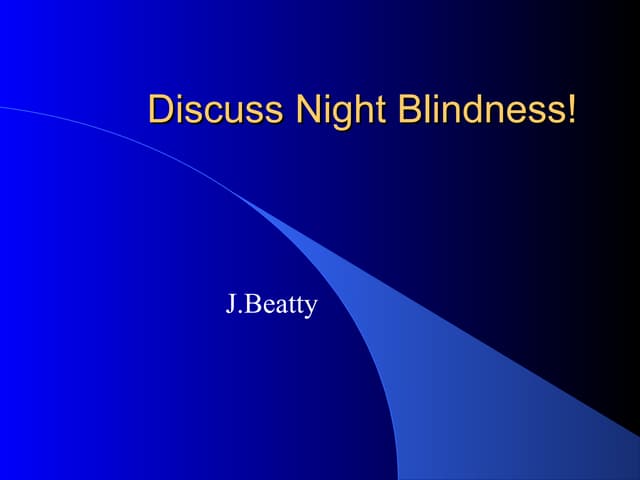 Blindness | PPTX