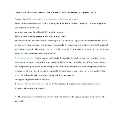 SPECIAL SENSES_Overview by Moka Pujitha. | PPTX