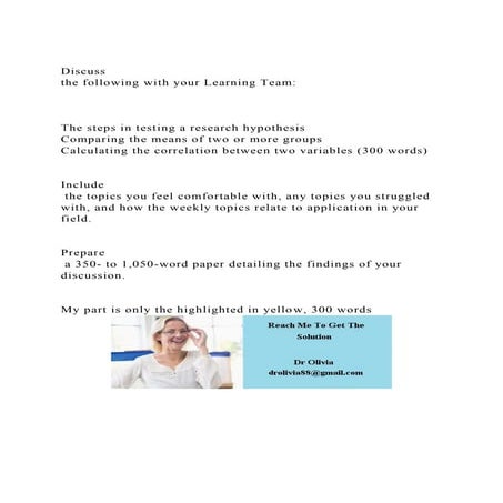 Discuss the following with your Learning TeamThe steps .docx