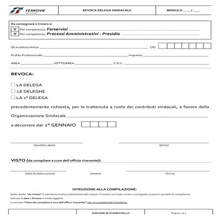 Disdetta sindacale | PDF