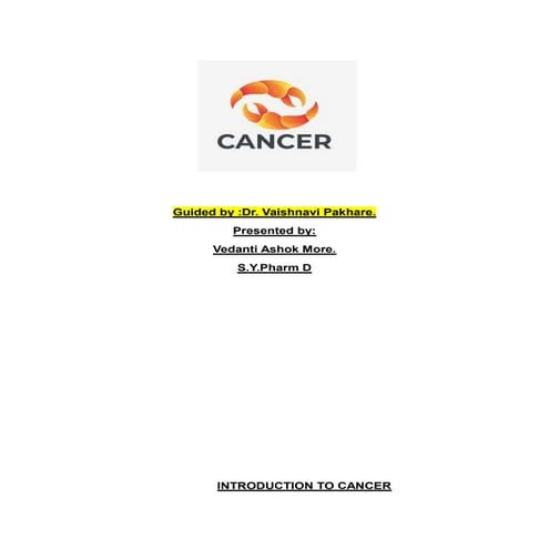 DISEASE- CANCER By Vedanti Ashok More.docx
