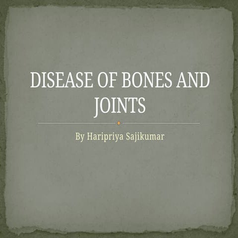 Diseases of Bones and Joints: Rheumatoid Arthritis, Osteoporosis, Gout ...