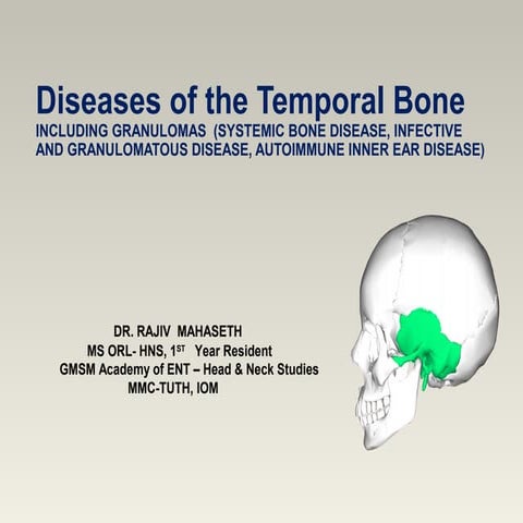 Disease of temporal bone.ppt new copy | PPT