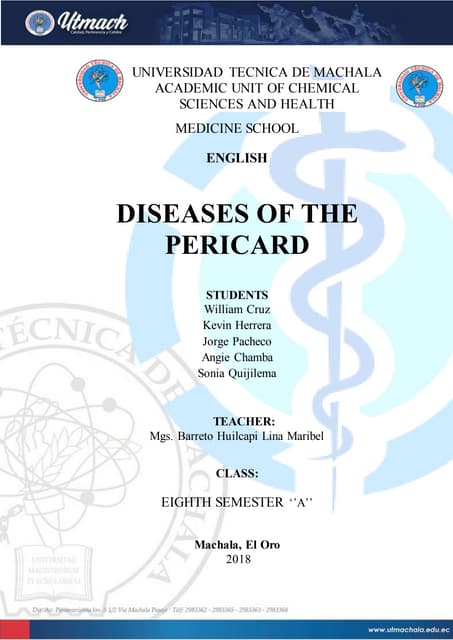Disease of the pericard (11) | DOCX | Heart and Cardiovascular Diseases ...