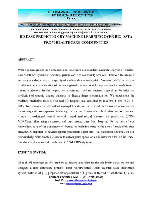 Irjet Diabetes Prediction Using Machine Learning Pdf