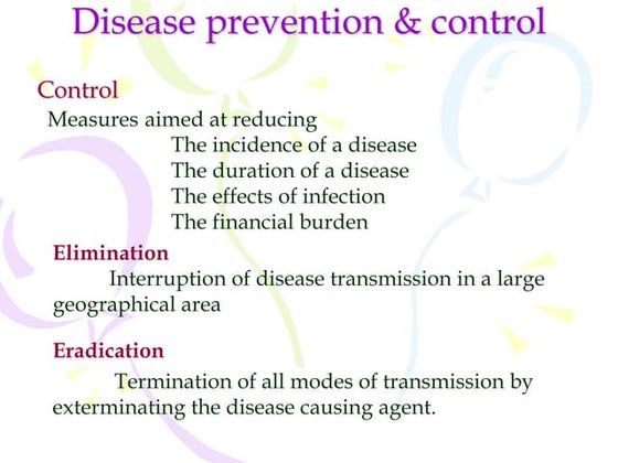 disease prevention and control | PPT