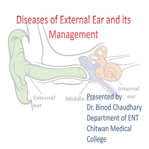 Diseases of external ear and its management | PPTX