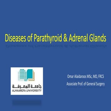 Diseases of parathyroid & adrenal glands | PPT