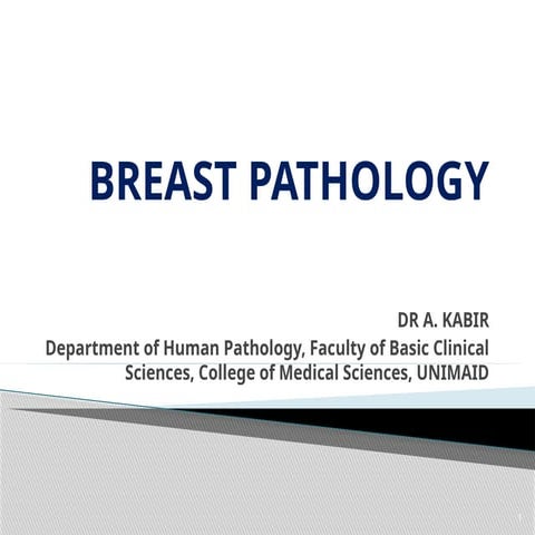 ANDI & benign breast disorders | PPTX