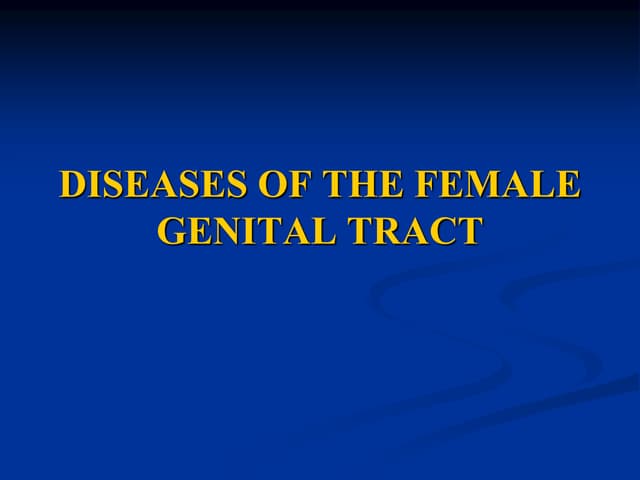 Benign lesions of the cervix, vagina and vulva | PPT