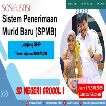 Diseminasi dan Sosialisasi Sistem Penerimaan Murid Baru 2025 | PPTX
