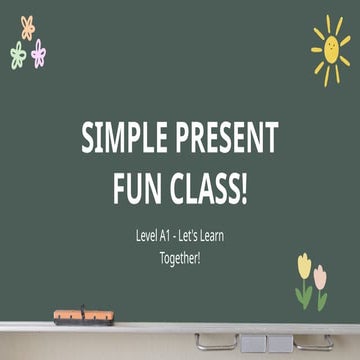 Fun and Easy Simple Present Tense Lesson for Beginners | PPTX