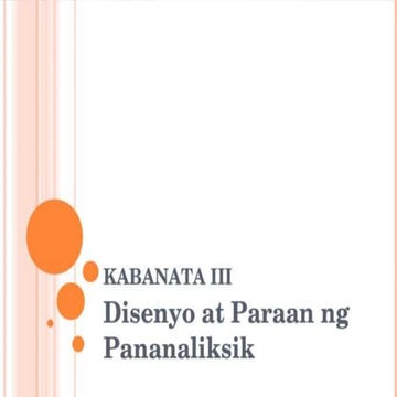 Chapter 2 o Metodolohiya ng Pananaliksik | PPT