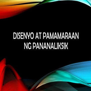 Disenyo ng Pananaliksik | PPTX