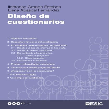 Diseño de cuestionarios | PDF