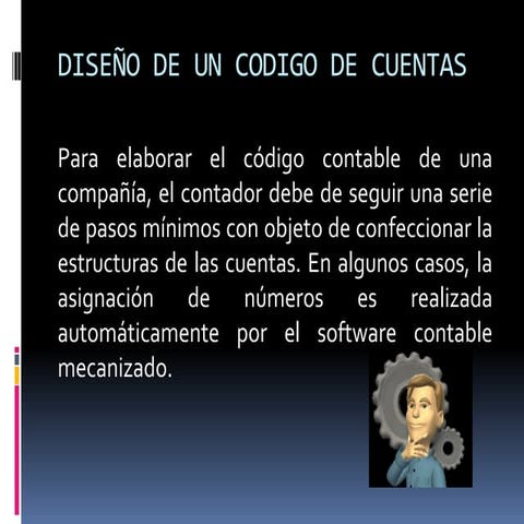 Diseño de un código de cuenta | PPTX