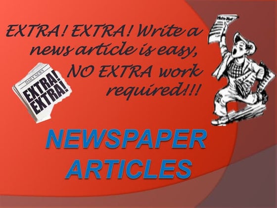 Newspaper Article | PPTX