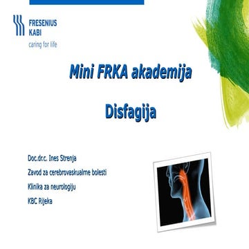 Disfagija doc.dr.STRENJA.ppt Predavanje za liječnike | PPT