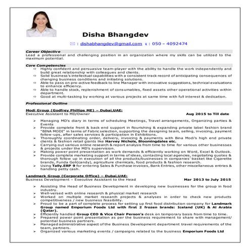 Disha resume | DOCX