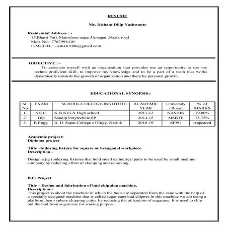 Dishant resume | PDF