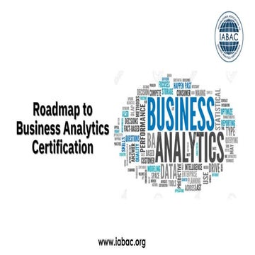 Roadmap to Business Analytics Certification | IABAC | PDF
