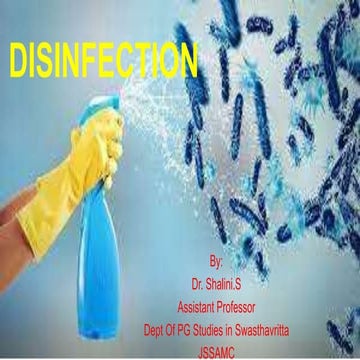 Disinfection | PPTX