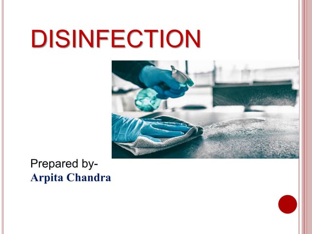 Classification and mode of action of disinfectants PHARMACEUTICAL ...