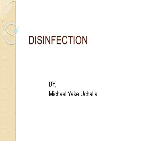 disinfection.presentation slideshare ptx | PPT
