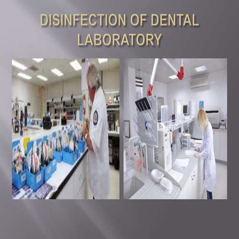 Disinfection of dental laboratory | PPTX
