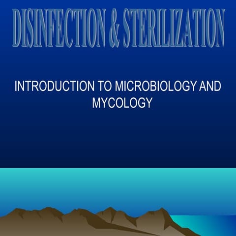 Disinfection & sterilization | PPT