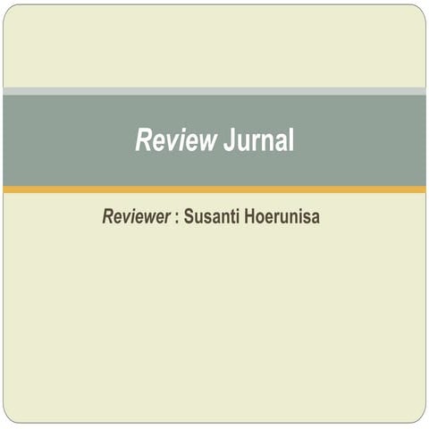 Review jurnal 2 | PPTX
