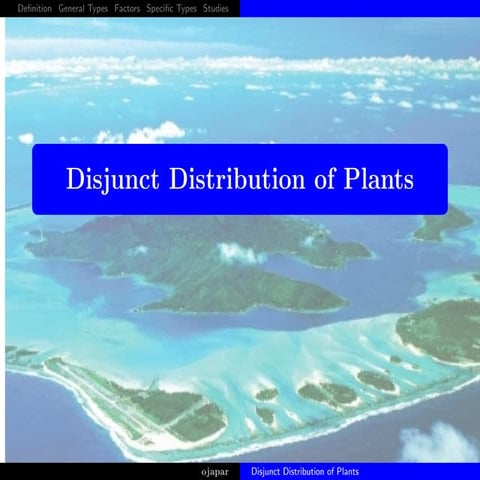 Disjunct Distribution of Plants | PDF
