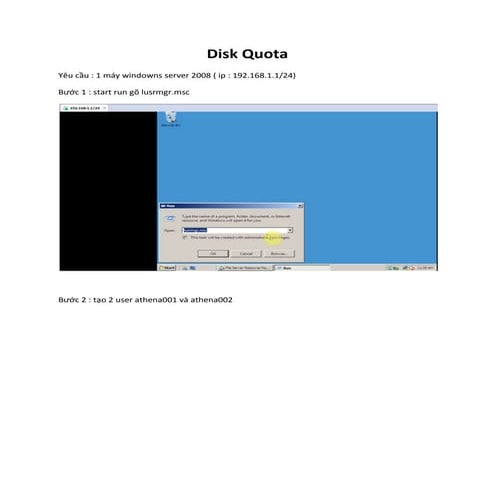 Disk quota | DOCX
