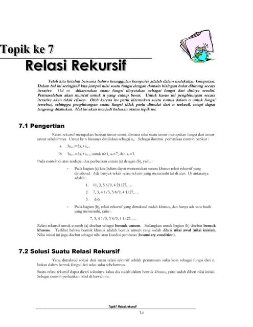 Relasi Rekurensi | PDF