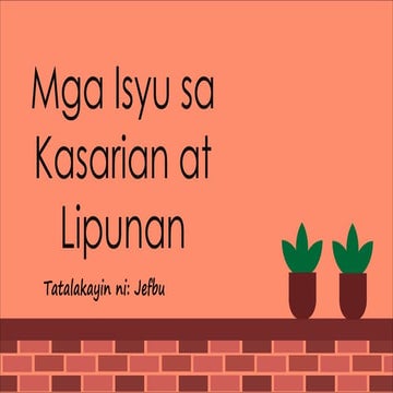 (2) Karahasan Diskriminasyon sa Kababaihan sa Iba’t Ibang bahagi ng ...