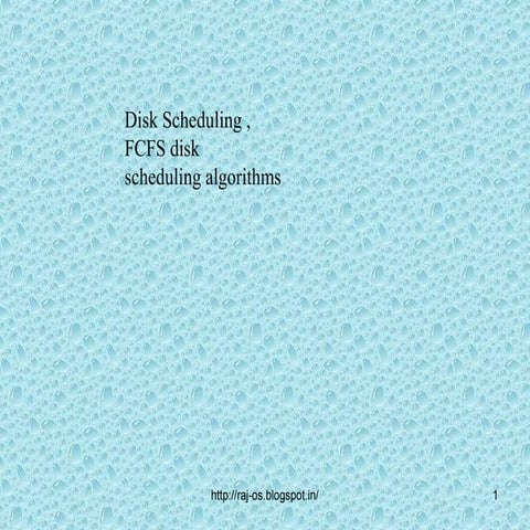 Disk Scheduling49 2122