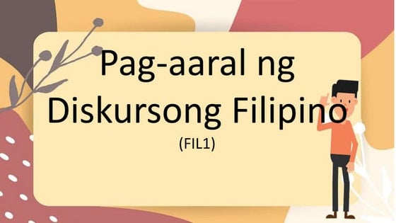 Diskurso sa Filipino | PPT