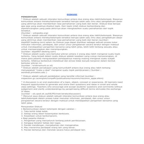 Diskusi dialog-debat | PDF